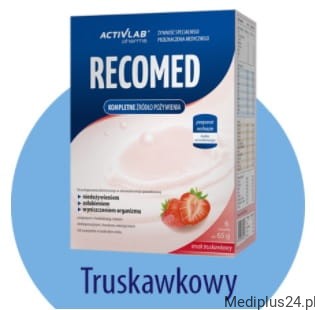 Recomed KOMPLETNY KOKTAJL ODŻYWCZY TRUSKAWKA MEDIPLUS sklep medyczny ...